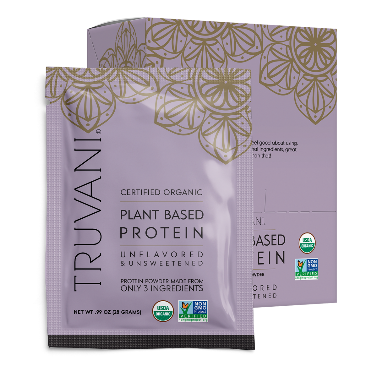 Plant Based Protein Powder (Unflavored & Unsweetened) Single Serve - 1